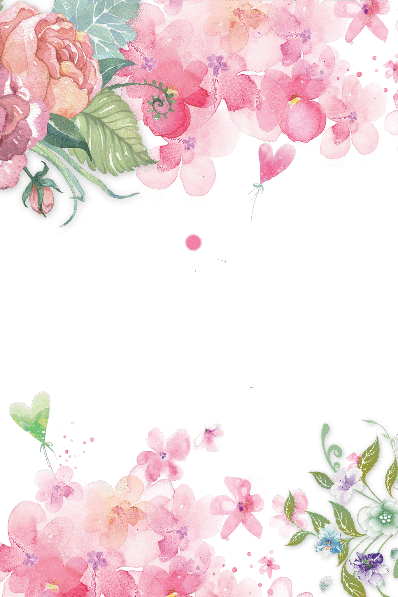 Pink flowers Paper png